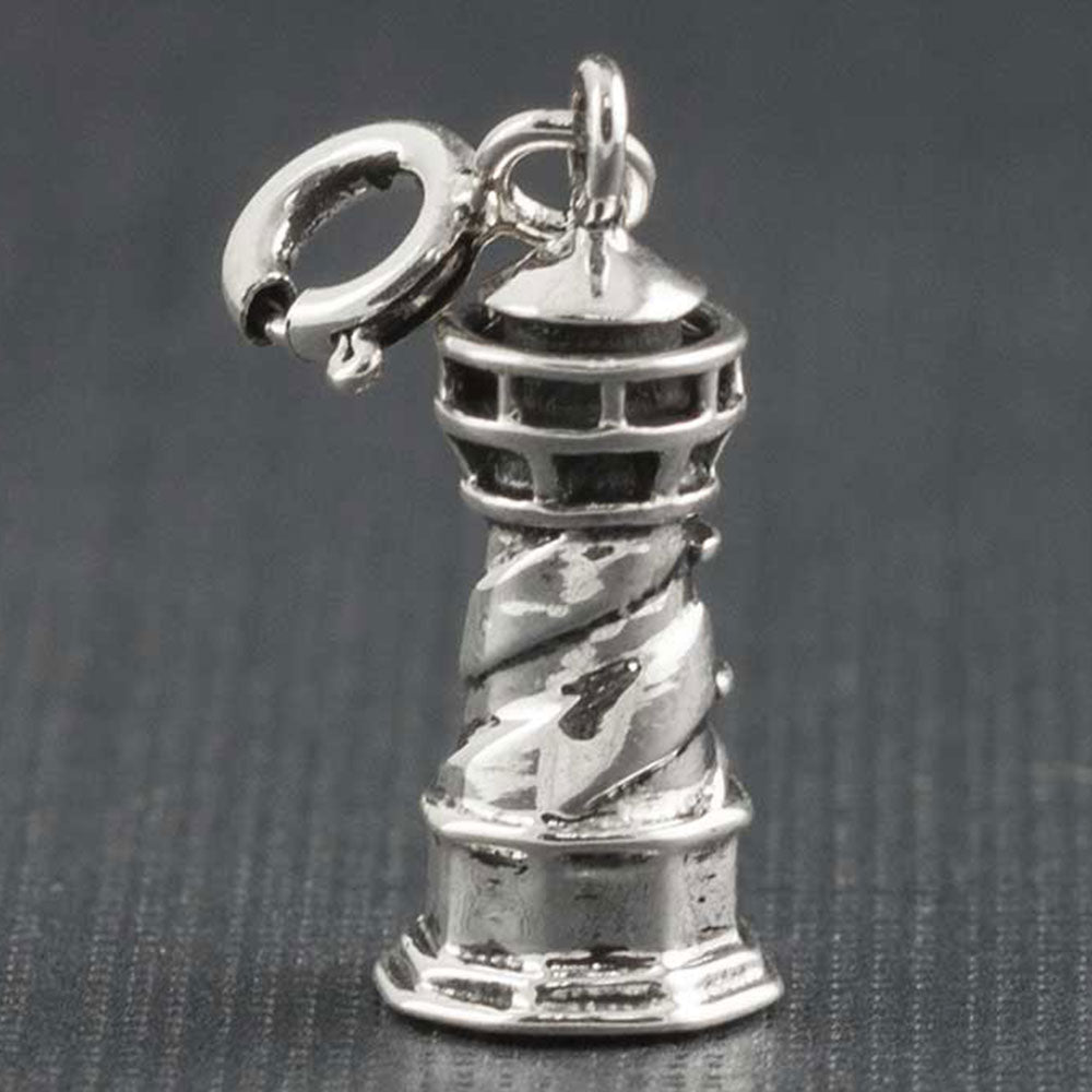 Find Your Way Back Lighthouse Silver Charm