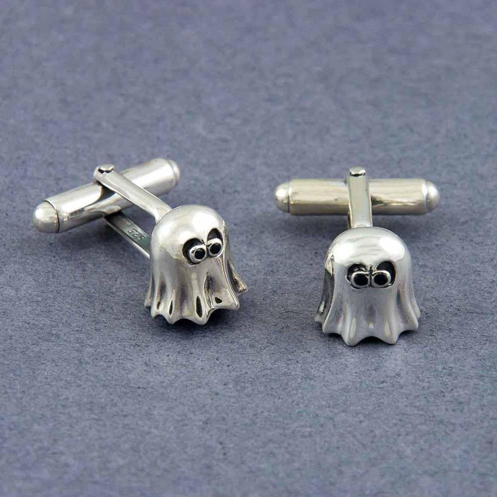 Boo! Silver Cufflinks