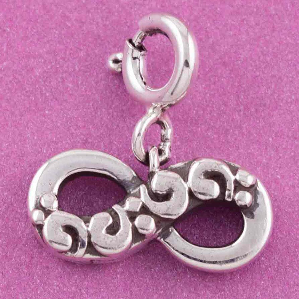 Infinity Silver Charm