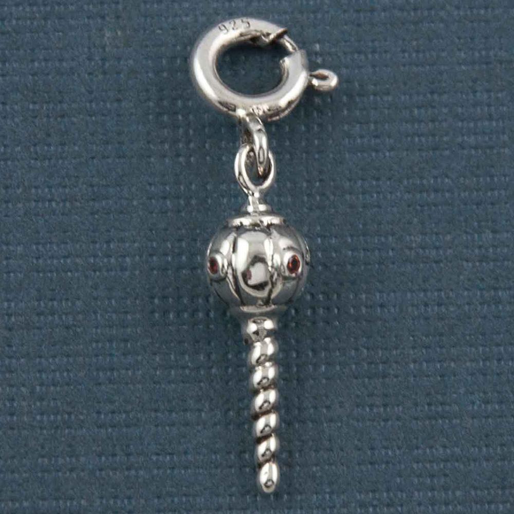 Sashakta Hanumanji Gada Silver Charm