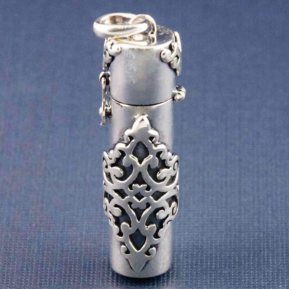 Secret Scroll Pendant in Silver