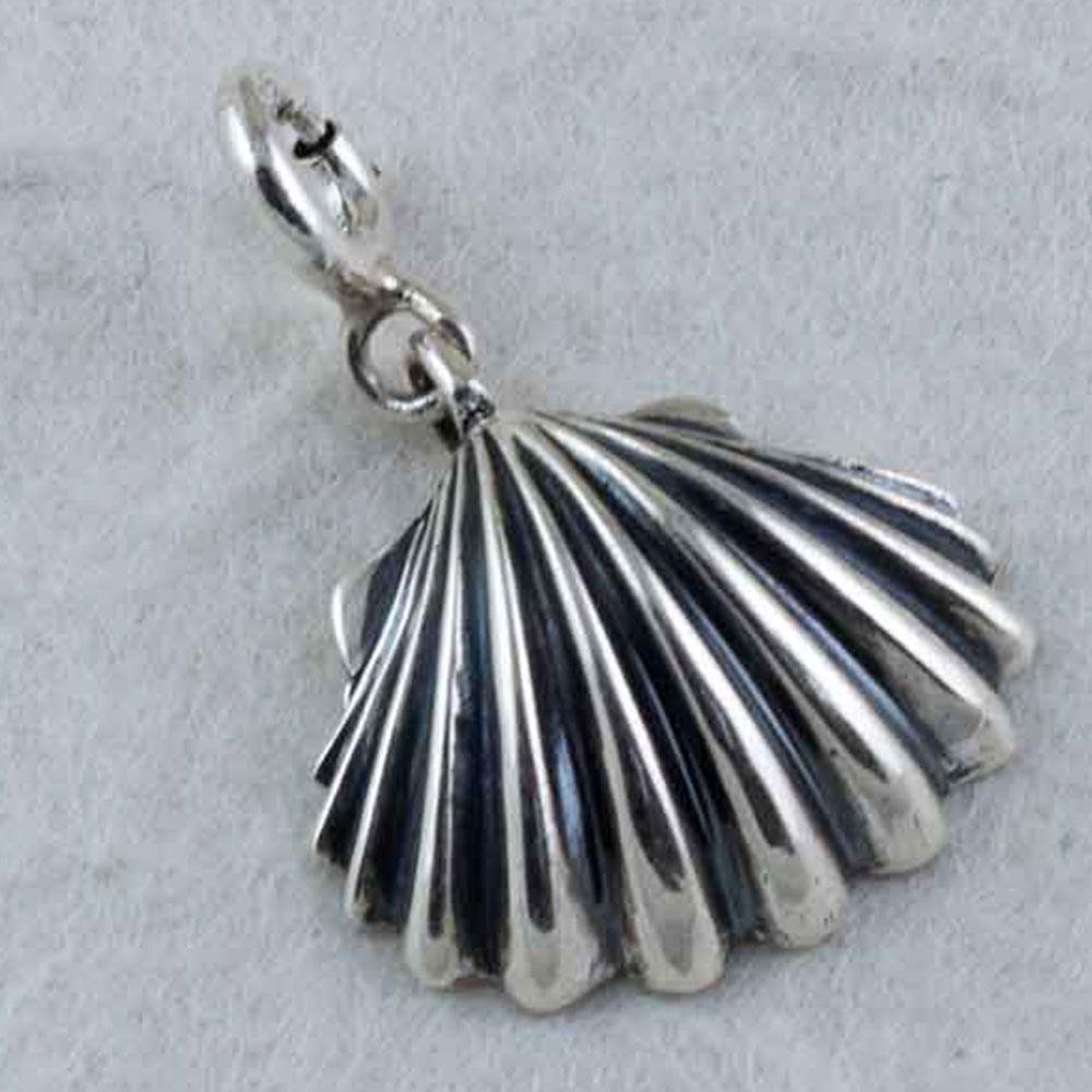 Sounds of the Sea Shell Silver Charm