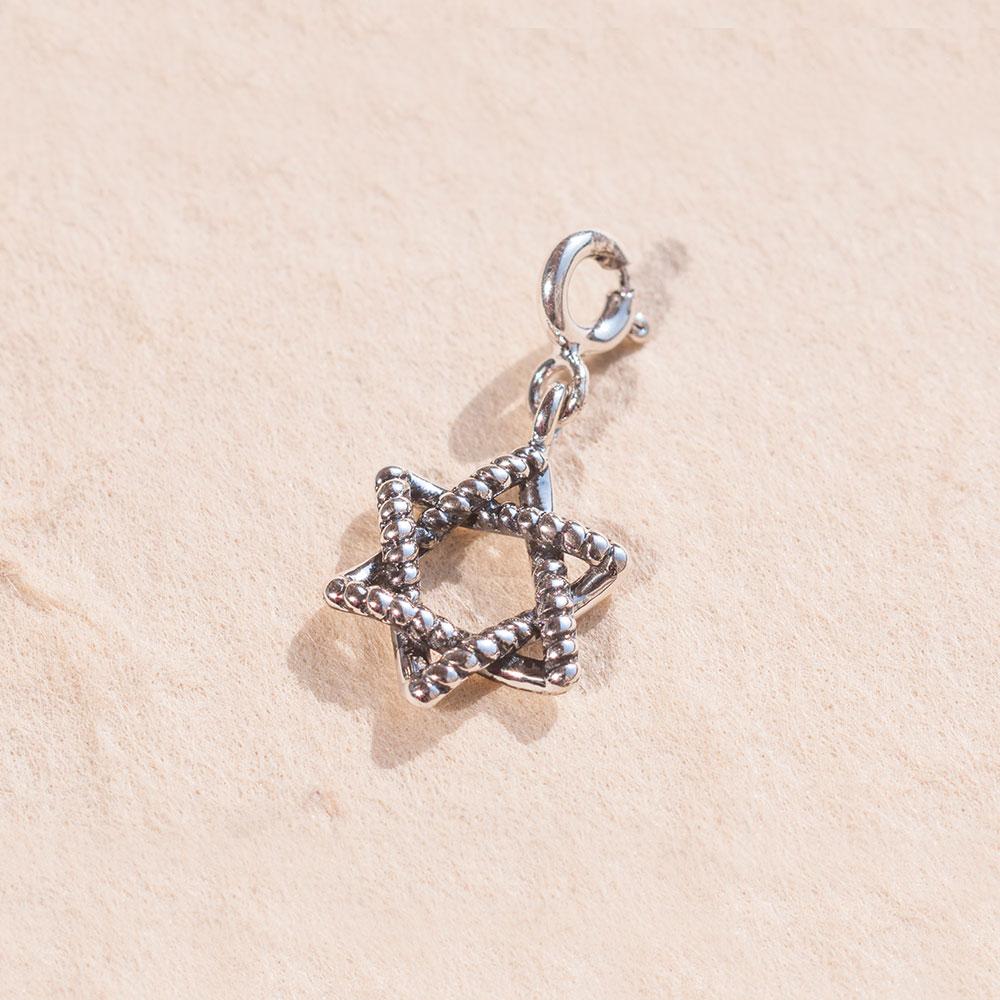 Star of David Silver Charm
