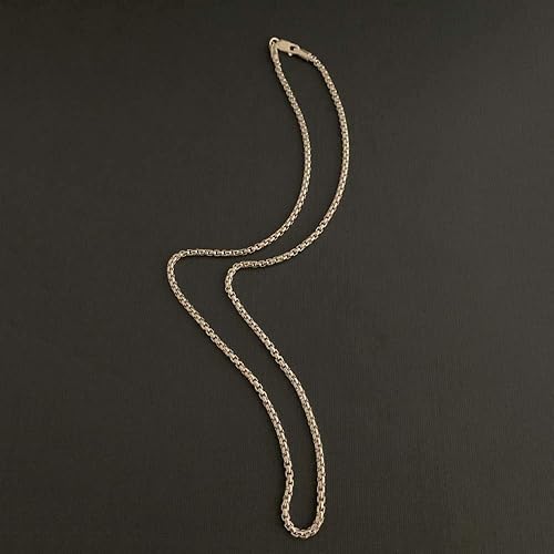 Interlinking Gears Silver Chain Bold